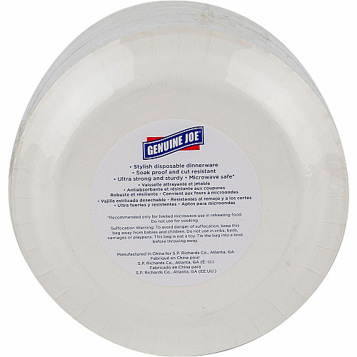 Genuine Joe 7" Printed Paper Plates (10321) | BlueDogSupplies.com