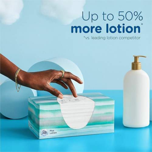 Puffs Plus Lotion Facial Tissue (58600) | WholesaleCleaningSupplies.com