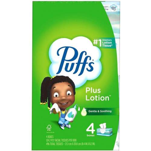 Puffs Plus Lotion Facial Tissue (58600) | WholesaleCleaningSupplies.com