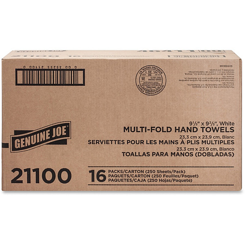 Genuine Joe Paper Towel Multi fold 250 sheets White (21100 ...