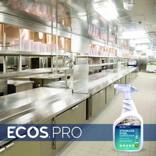 ECOS PRO Stainless Steel Cleaner and Polish, 32 oz Spray (PL93306 ...