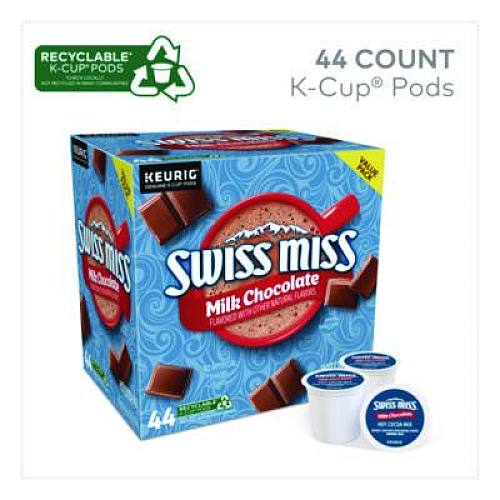Swiss Miss Milk Chocolate Hot Cocoa K-Cups, 0.65 oz, 44/Box (2259481 ...
