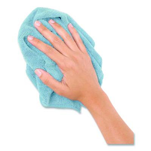 Boardwalk Microfiber Cleaning Cloths, 12 x 12, Blue, 12/Pack ...