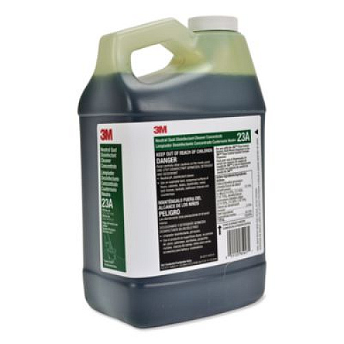 3M Neutral Quat Disinfectant Cleaner Concentrate 23A, 0.5 gal Bottle, 4 ...