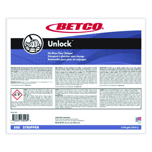 Betco Unlock Floor Stripper, 5 gal Pail (888B500 ...