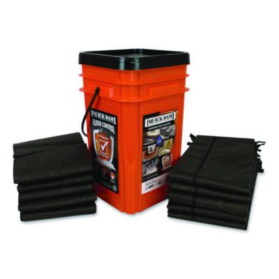 Quick Dam Outdoor Grab and Go Bucket Kit, (1) Bucket, (10) Flood Bags ...